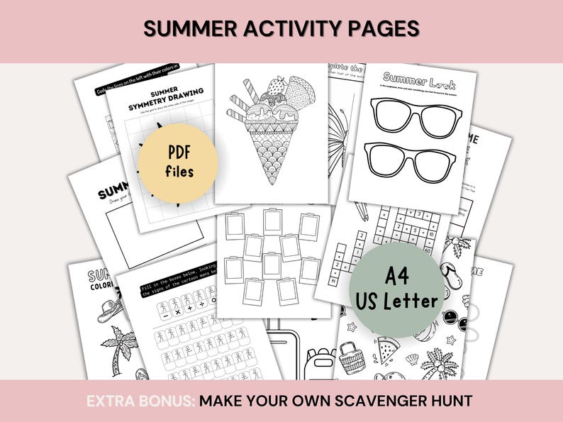 Summer Kids Activities, Coloring Pages, Mazes, Word Search, Dot to Dot ...