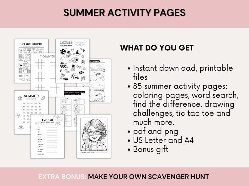 Summer Kids Activities, Coloring Pages, Mazes, Word Search, Dot to Dot ...