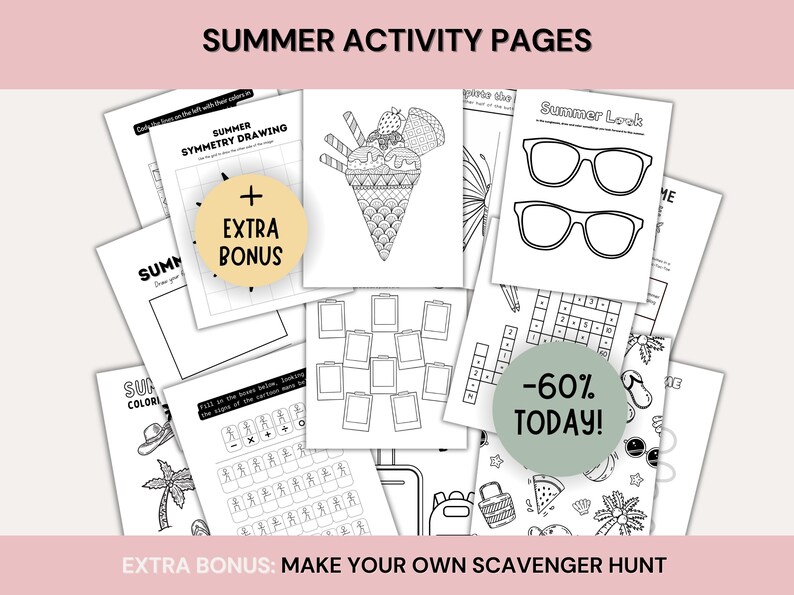 Summer Kids Activities, Coloring Pages, Mazes, Word Search, Dot to Dot ...