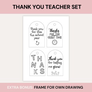Teacher Appreciation Printable Kit | End of School Year Gift for Kids ...