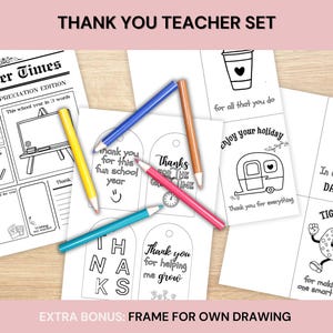 Teacher Appreciation Printable Kit | End of School Year Gift for Kids ...