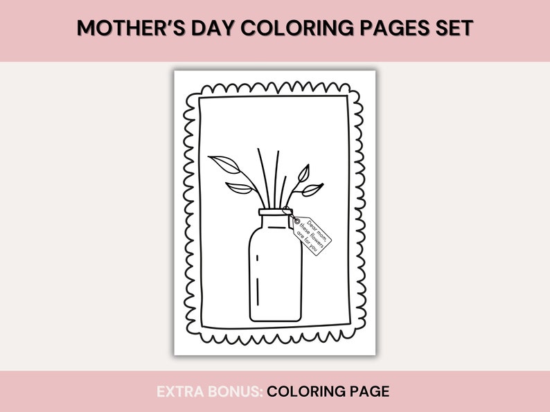 Mother's Day Coloring Pages for Kids | Printable Gift for Mom ...