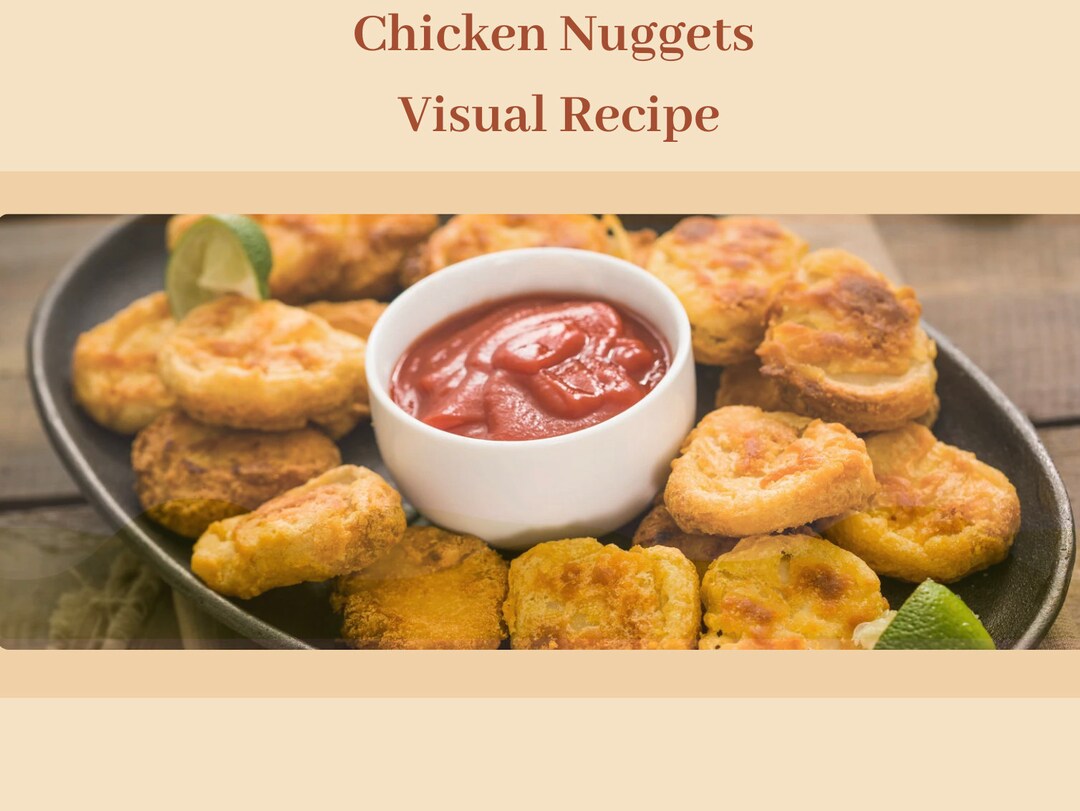 Chicken Nuggets Recipe Card | Visual Step-by-step Guide | Family ...