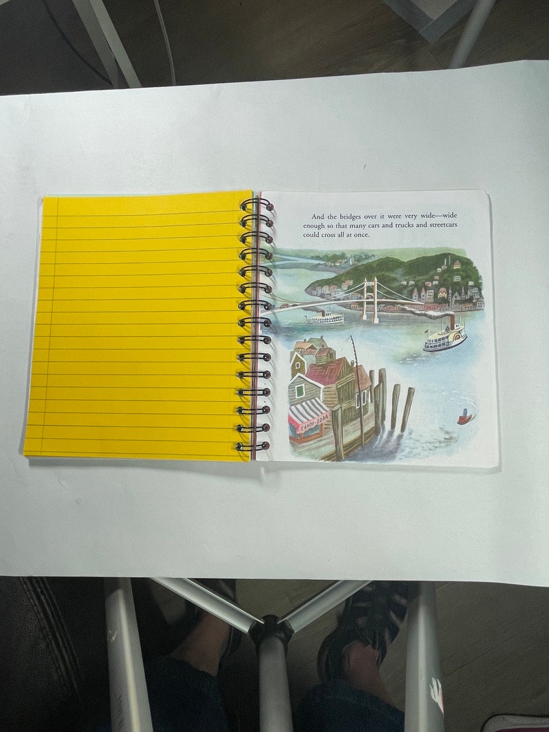 Scruffy the Tugboat Upcycled Journal, Repurposed Little Golden Book ...