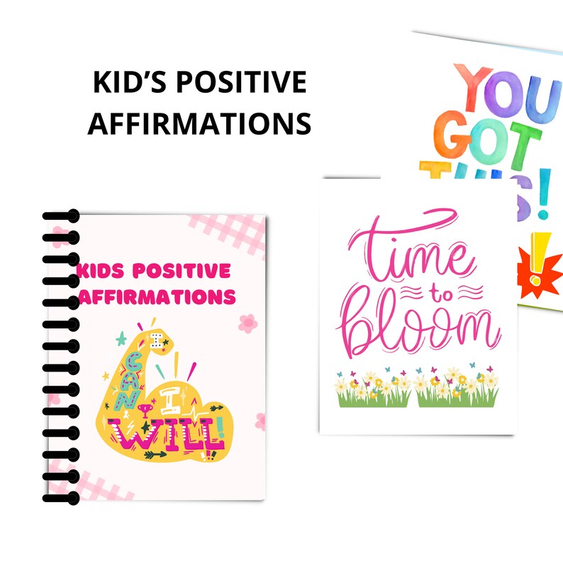 Kids Positive Affirmations Book: Illustrated Printable (PDF) - Etsy