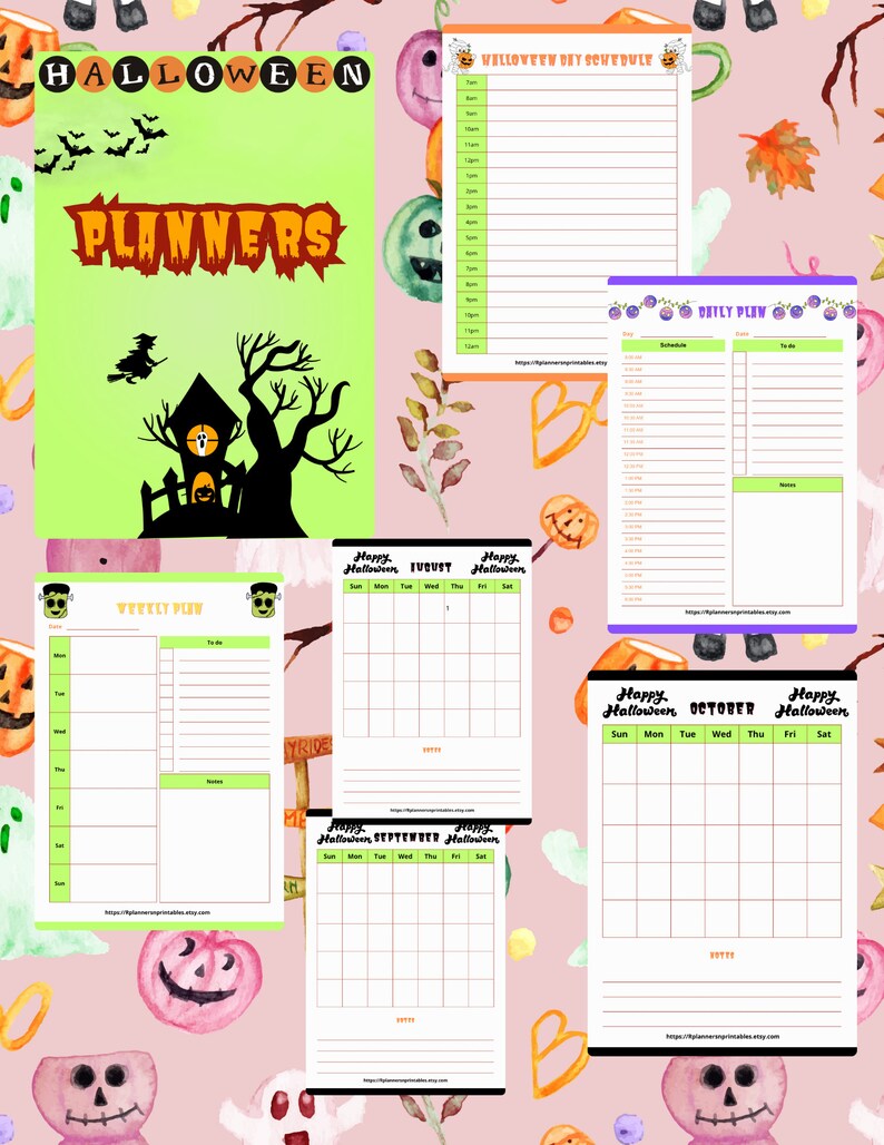 Halloween Planner for Kid’s Halloween Activities. Includes Halloween ...