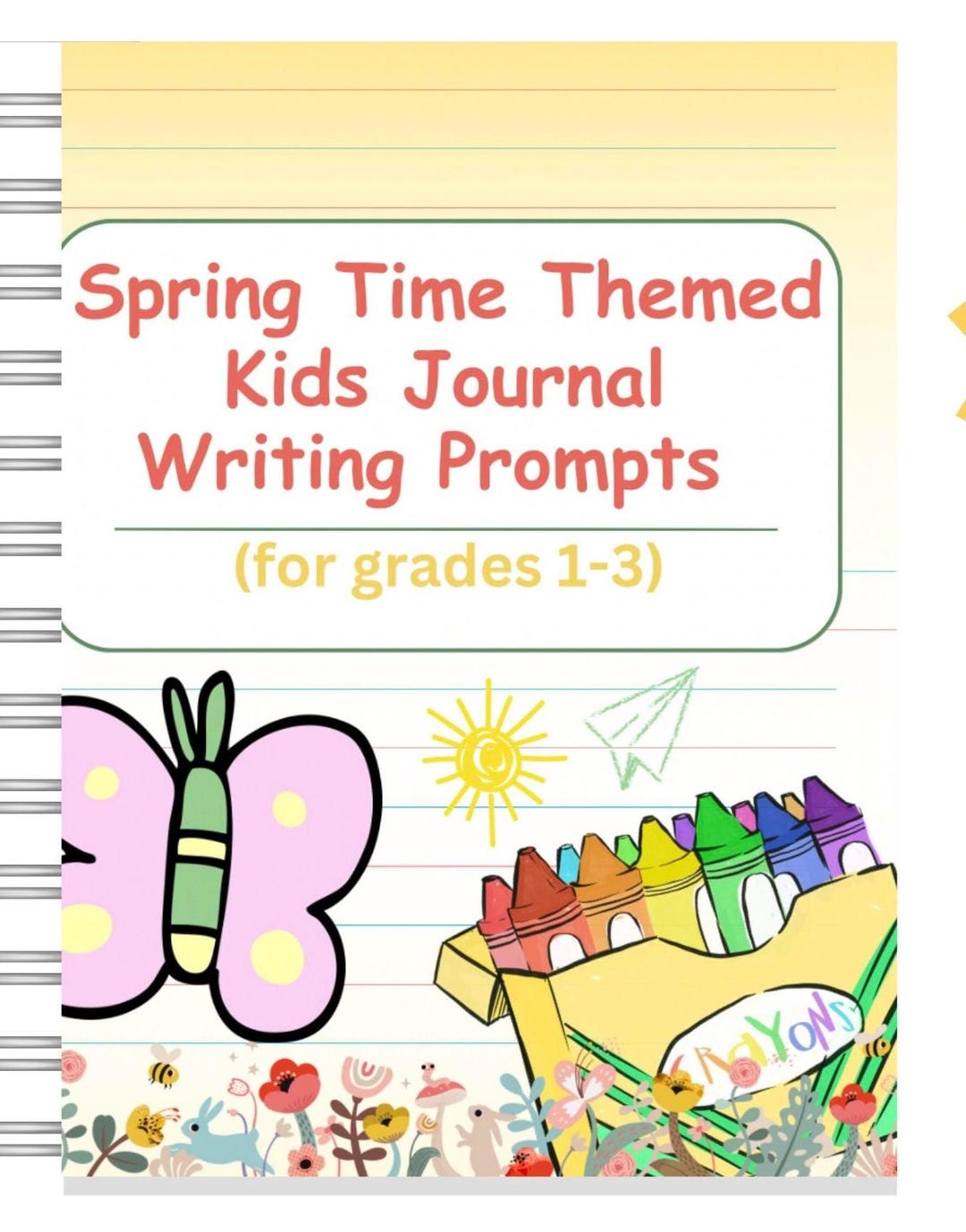 Spring Time Themed Journal Writing Prompts Grades 1 -3, Digital ...