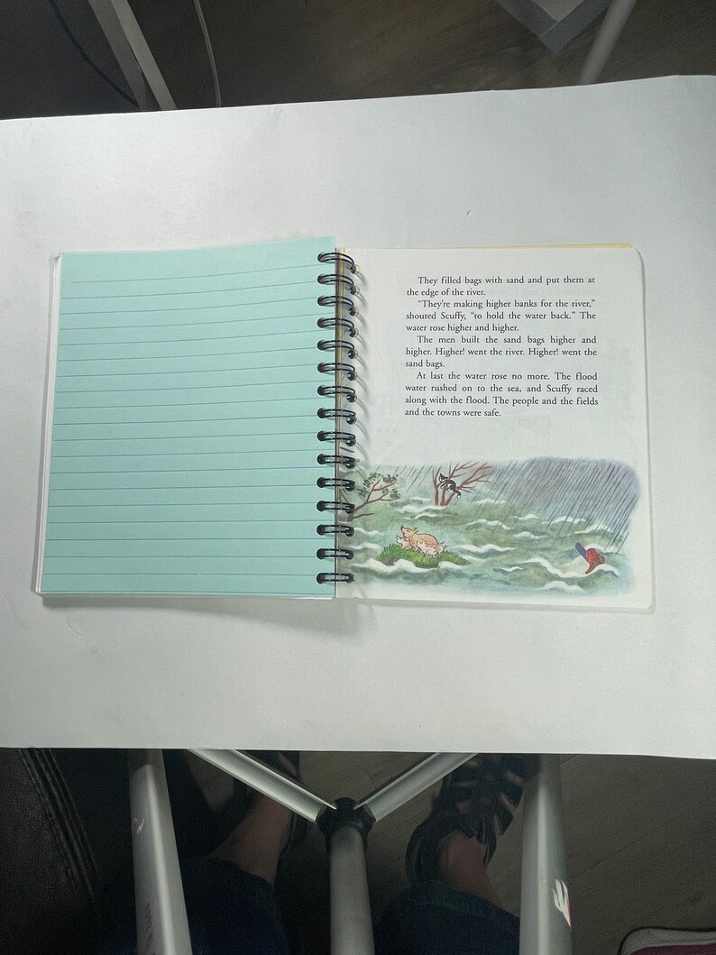 Scruffy the Tugboat Upcycled Journal, Repurposed Little Golden Book ...