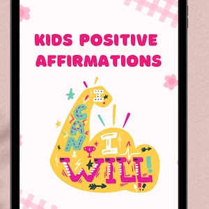 Kids Positive Affirmations Book: Illustrated Printable (PDF) - Etsy