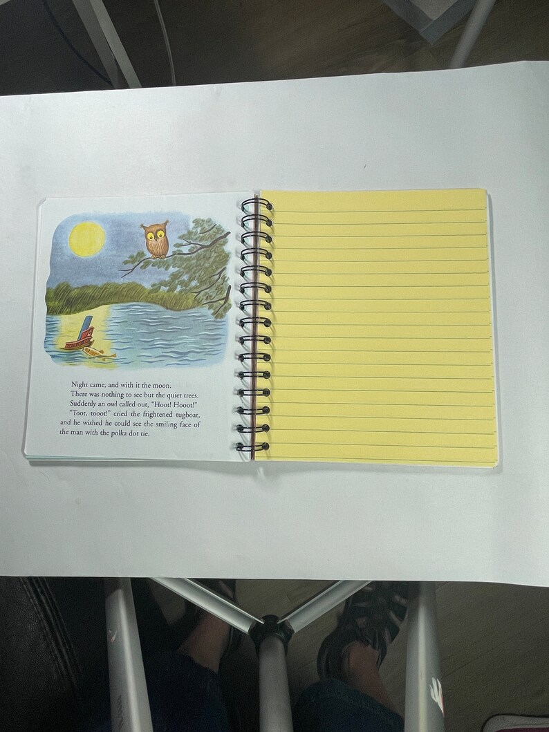 Scruffy the Tugboat Upcycled Journal, Repurposed Little Golden Book ...