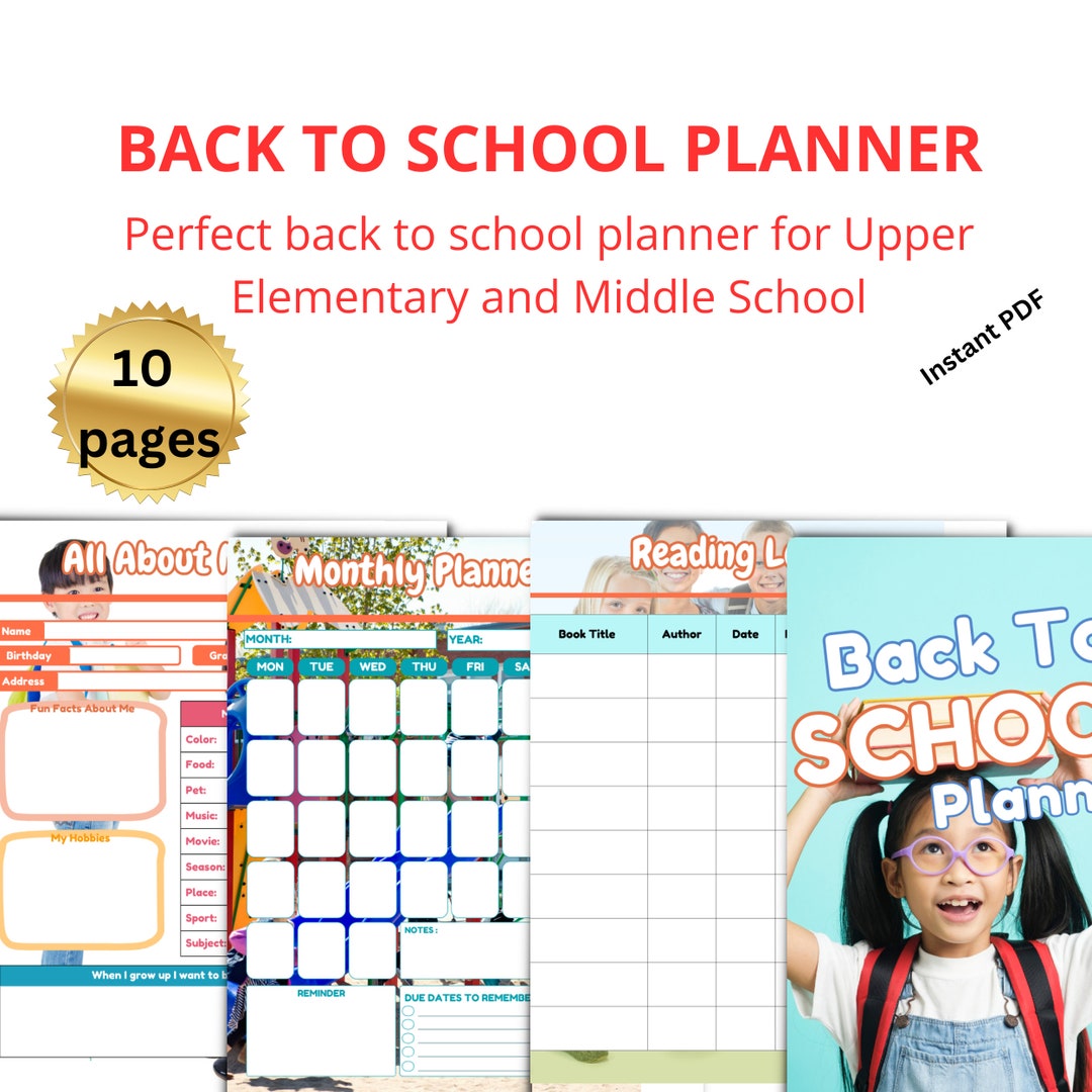 Ultimate Back to School Planner for Upper Elementary & Middle School ...