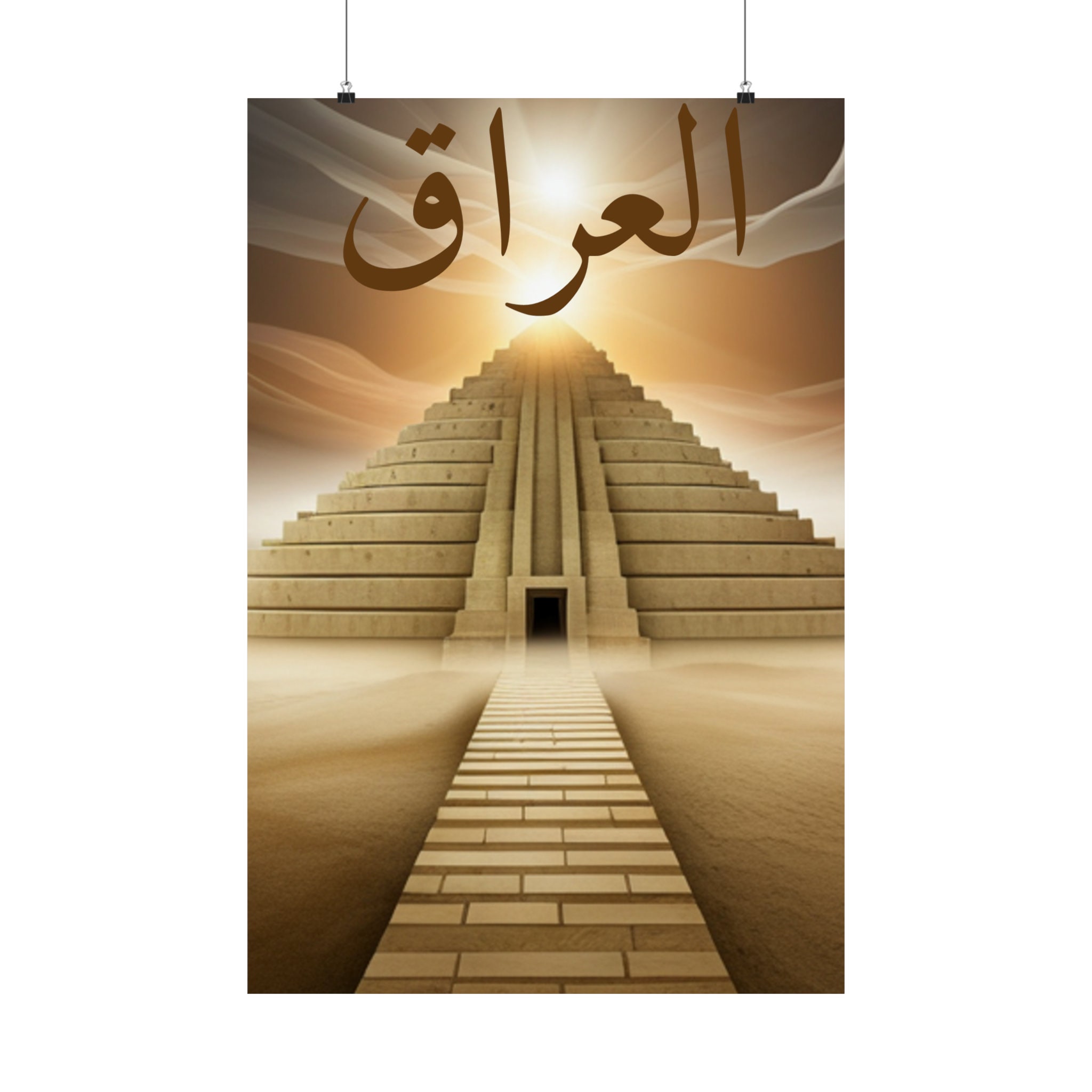 Iraq Ziggurat Poster - Etsy