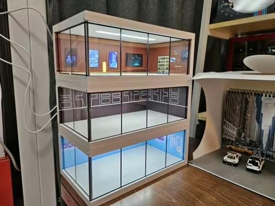 Illuminated Showroom Display Car Garage | Miniature Model for Hot ...