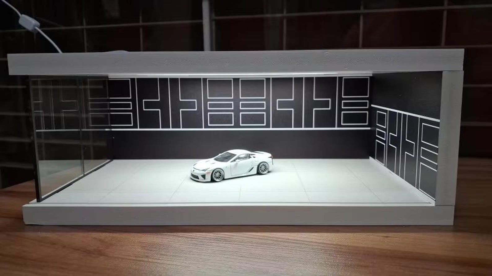 Illuminated Showroom Display Car Garage | Miniature Model for Hot ...