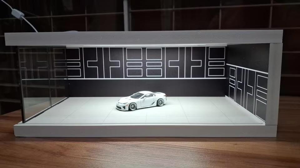 Illuminated Showroom Display Car Garage | Miniature Model for Hot ...