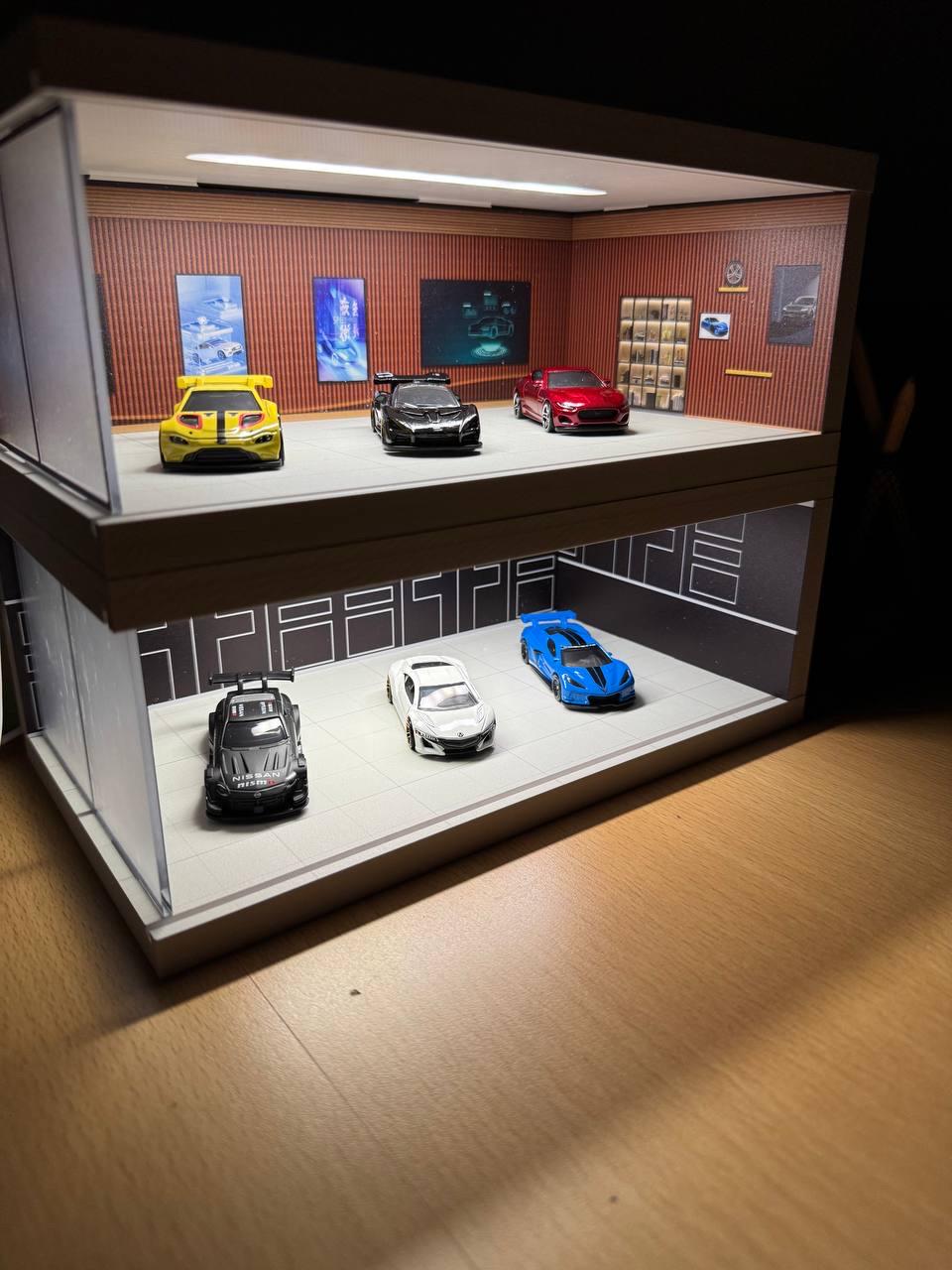 Illuminated Showroom Display Car Garage | Miniature Model for Hot ...