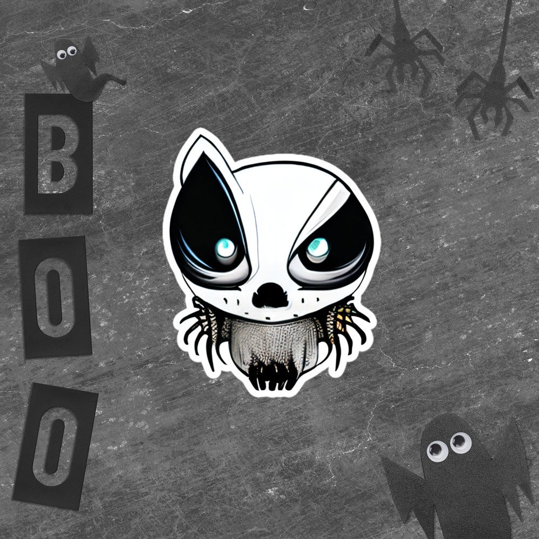 VINYL STICKER SHEET Cutesy Monster Pals Folk Art Strange Whimsical ...