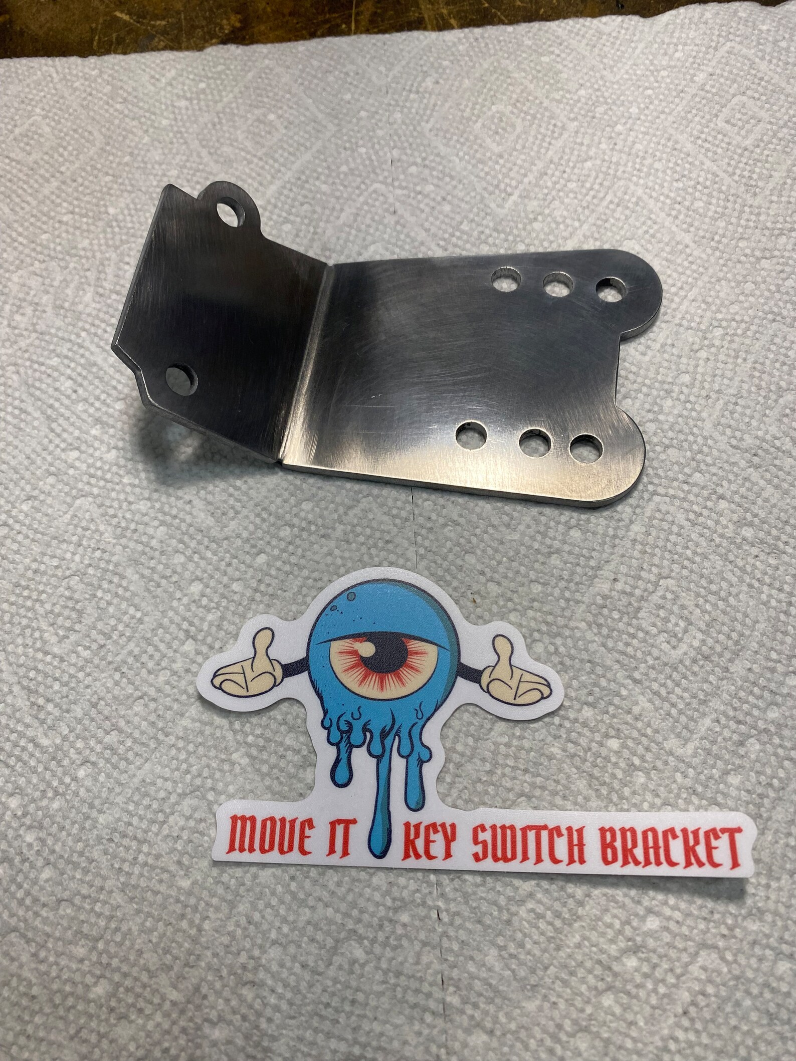 Honda CRF 110f Key Switch Relocation Bracket, High Profile Bar Back ...