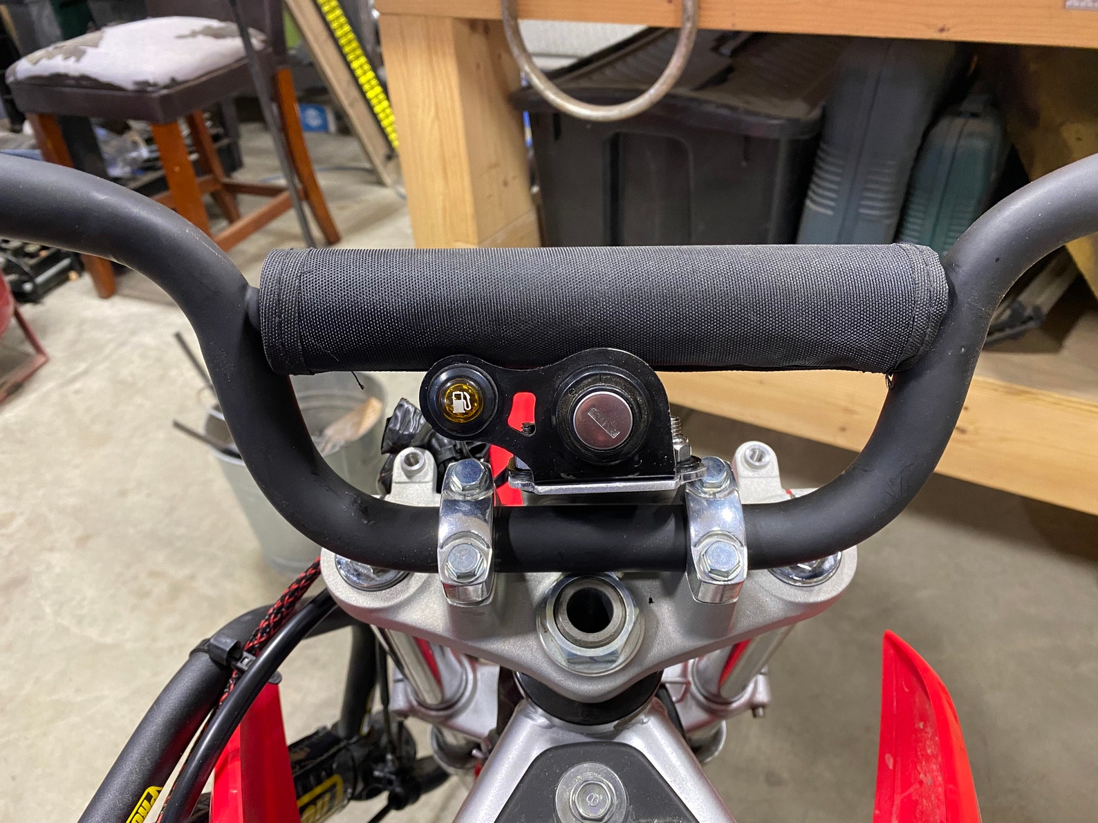 Honda CRF 110f Key Switch Relocation Bracket, High Profile Bar Back ...