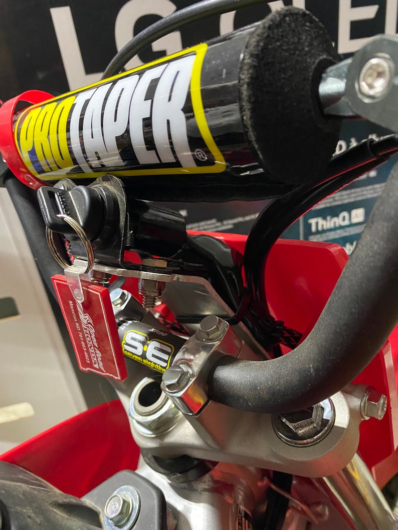 Honda CRF 110f Key Switch Relocation Bracket, High Profile Bar Back ...