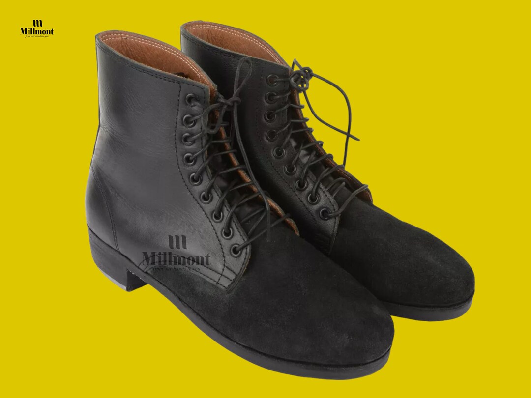 WW2 German M43 Low Boots With Hobnails, WW2 Reproduction Army Hobnail ...