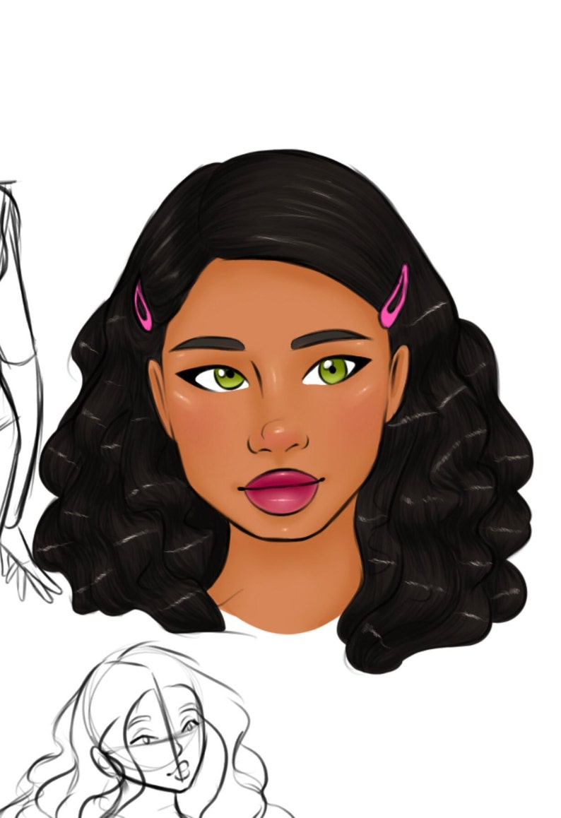 Custom Portrait Character Drawing - Etsy