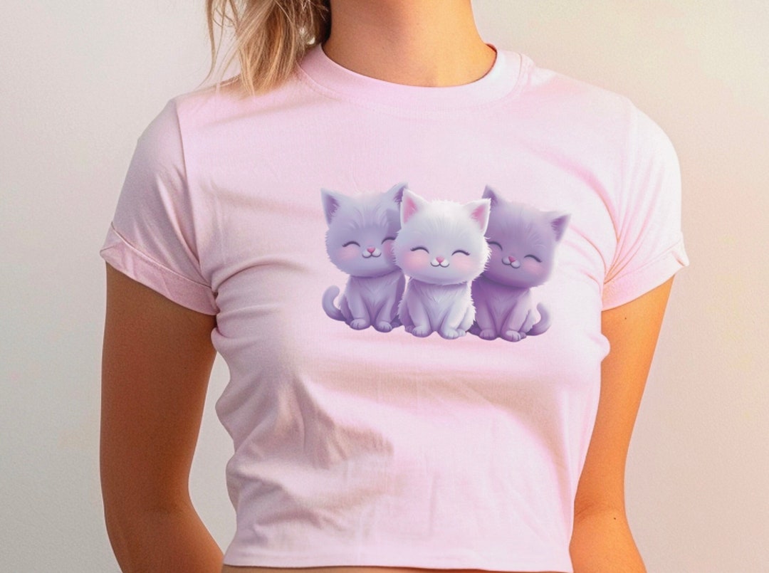Y2K Baby Style Kittens Tee, Y2K Tee, Cats Baby Style Shirt, Y2K Cat ...
