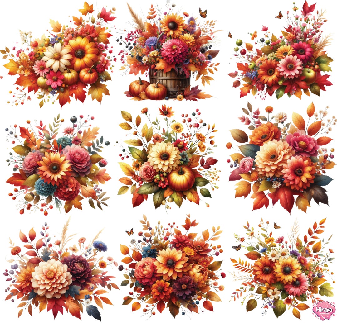 Fall Flowers, Fall Flowers Png, Autumn Flowers, Flowers Png, Fall ...
