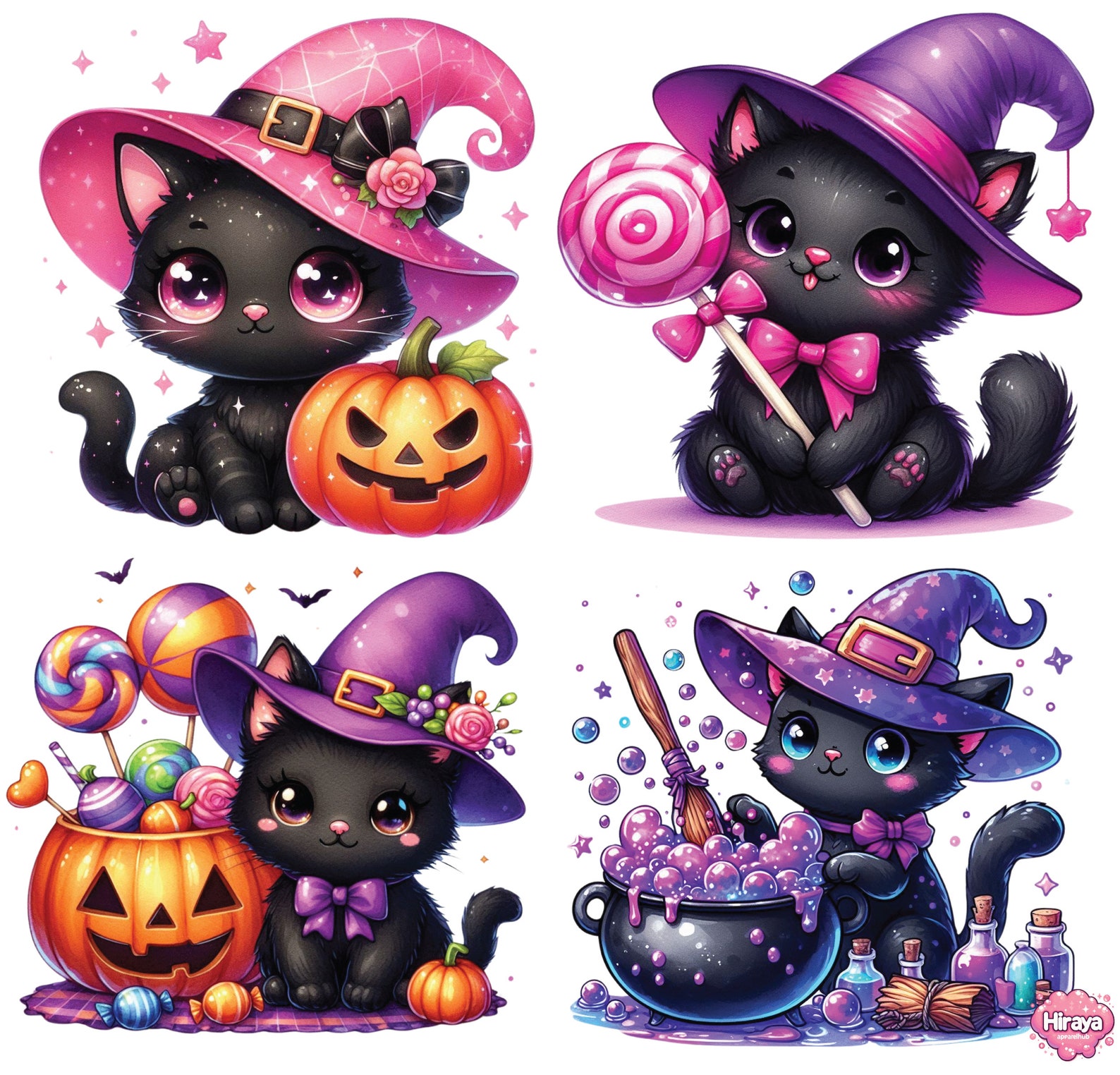 Cute Cat Png, Black Cat Halloween Png, Halloween Png Bundle, Shirt ...