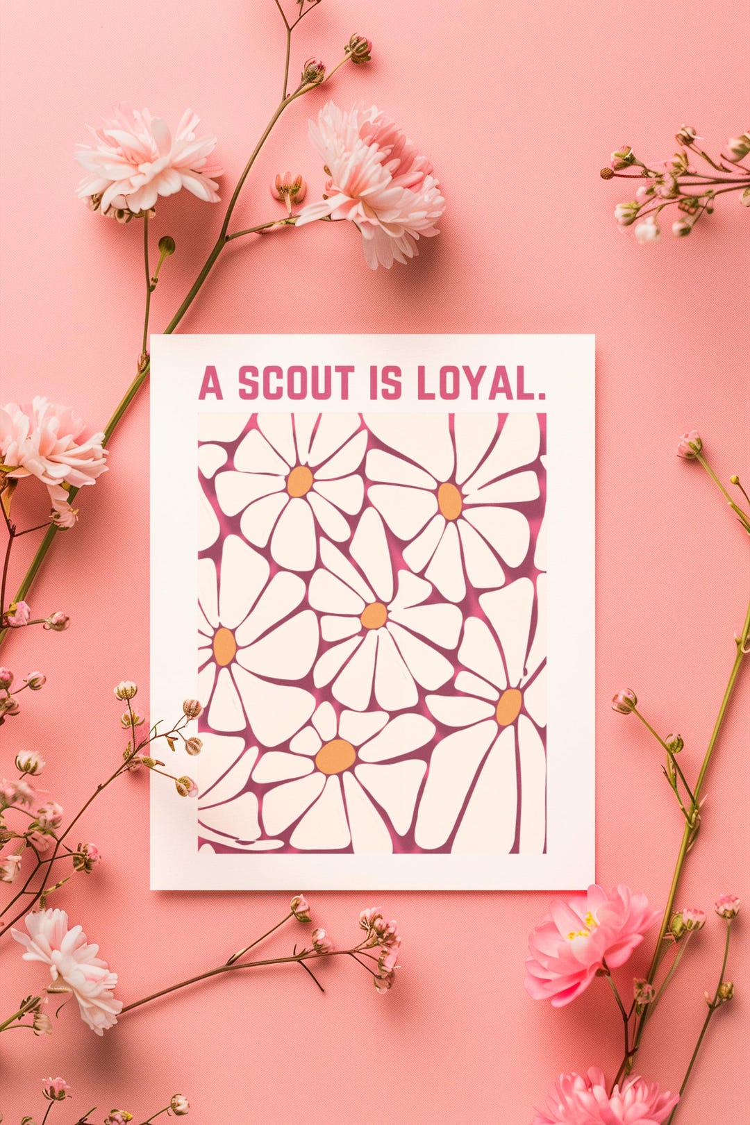 Poster Girl Scout Law - Scout Leader Gift, Affirmation Poster ...