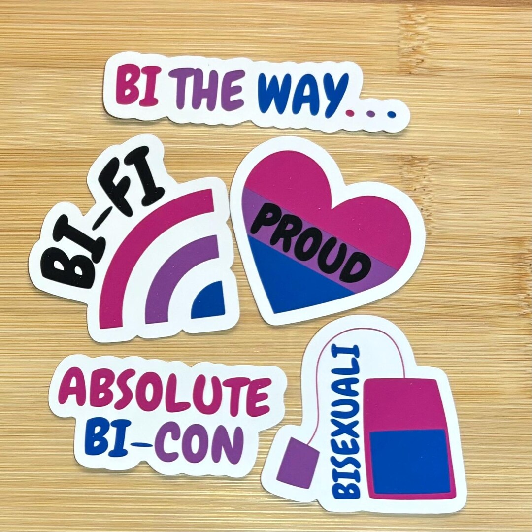 Bisexual Sticker Set Bisexual Visibility & Bi Pride LGBTQ Bisexual ...