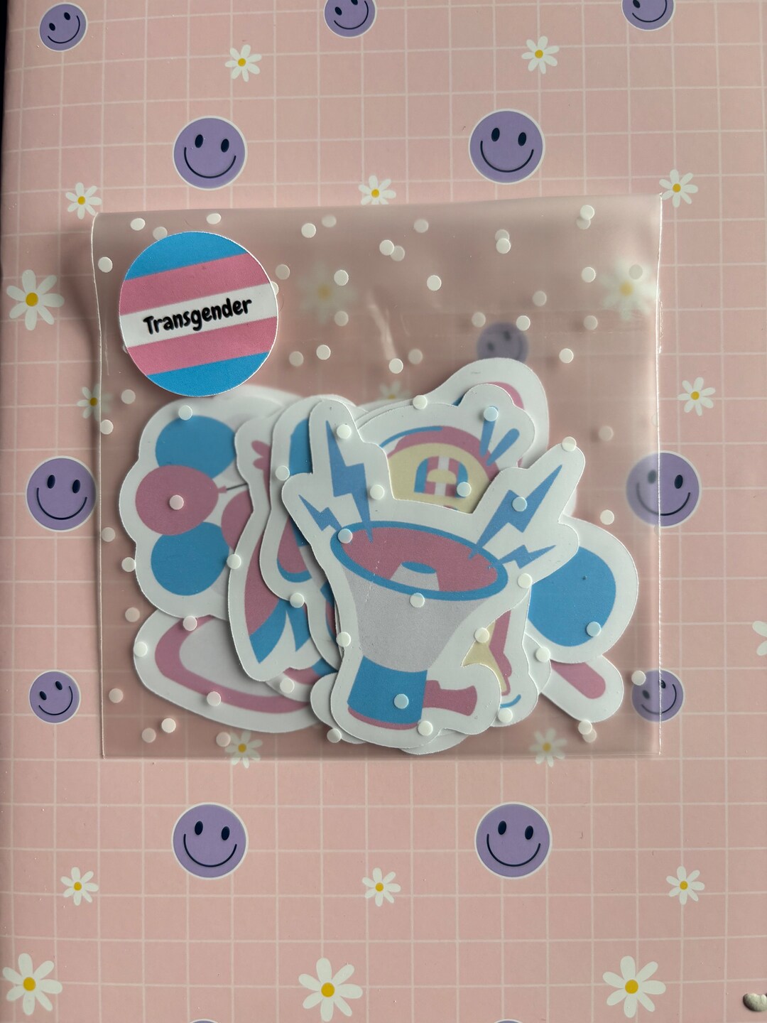 Transgender Sticker Pack X9 Trans Flag Sticker Set Transgender Ally ...