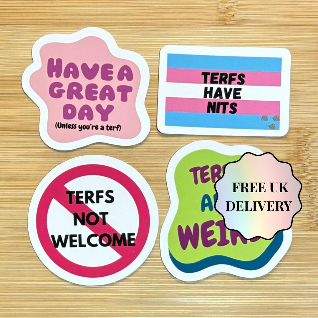 Anti-terf Sticker Set - Transgender Rights - Terfs Not Welcome - Trans ...