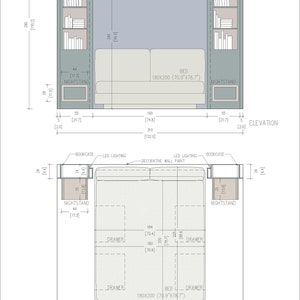 Bedroom Design Project DWG, Bedroom Architectural Drawing, Bedroom CAD ...