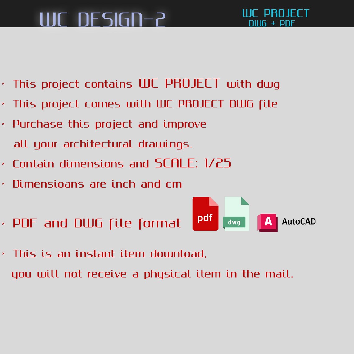 WC Design DWG, Wc Design Ideas, Wc Design, Wc Architectural Drawing, WC ...