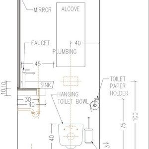 WC Design DWG, Wc Design Ideas, Wc Design, Wc Architectural Drawing, WC ...