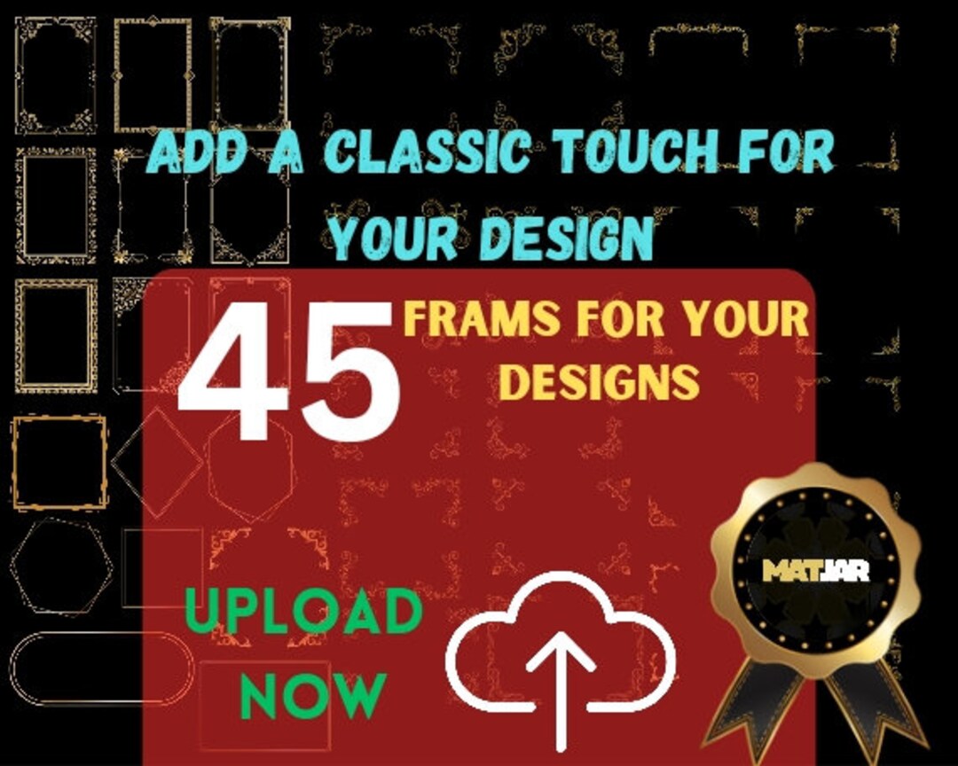 Digital Frams for Your Photos or Designs transparent Background - Etsy