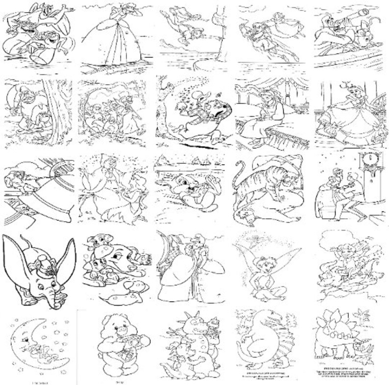 10,400 Printable Coloring Pages for Kids and Adults Digital Editable ...