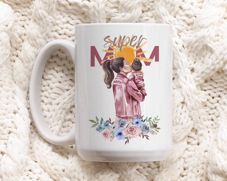Super Mom Mug, Mother's Day Gift, Heroic Mom Coffee Cup, Empowering Mom ...
