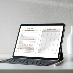 EDITABLE Client Record Book Template, Nail Salon Printable Client Card ...