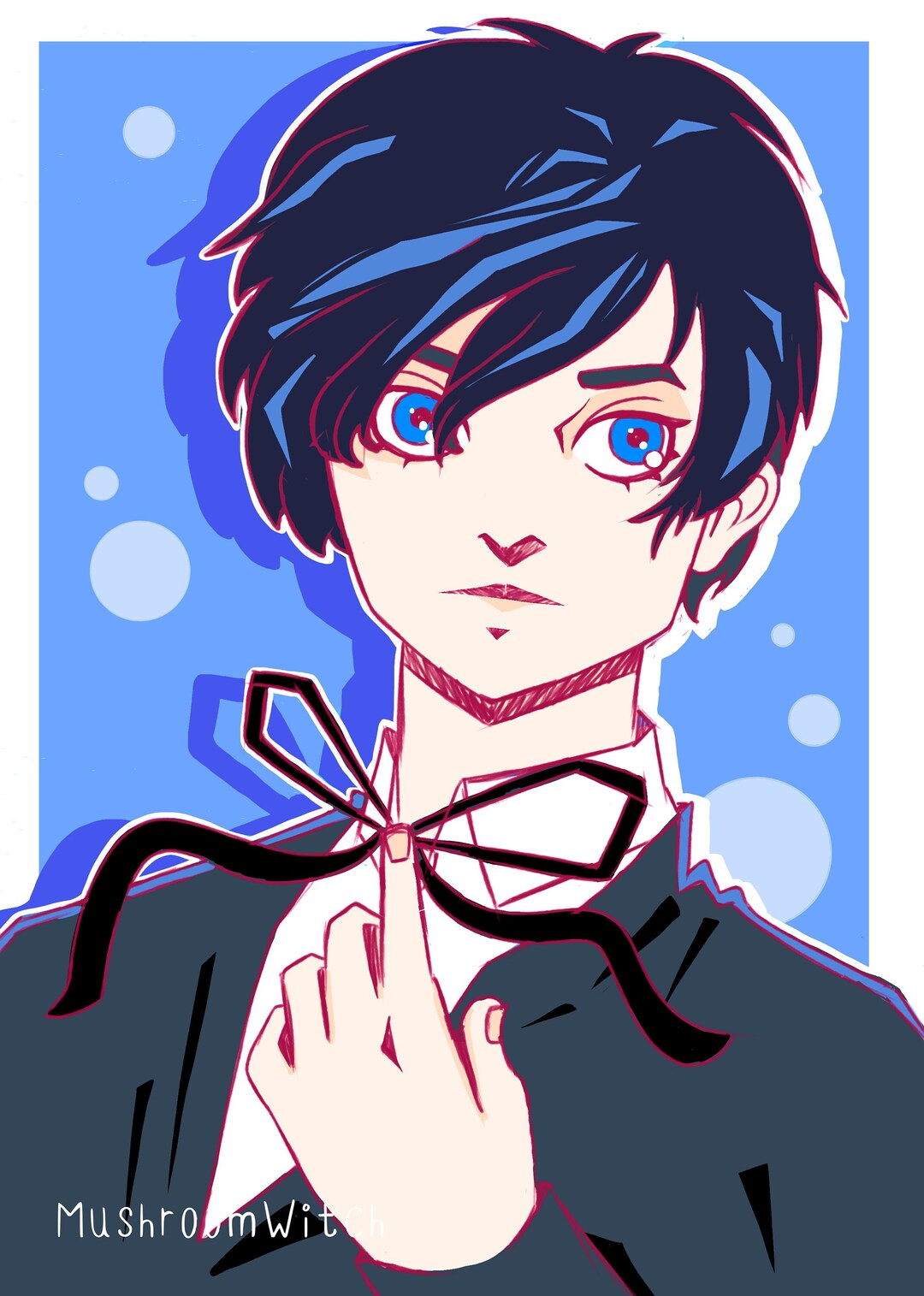 Makoto Yuki Persona 3 Reload Art Prints - Etsy