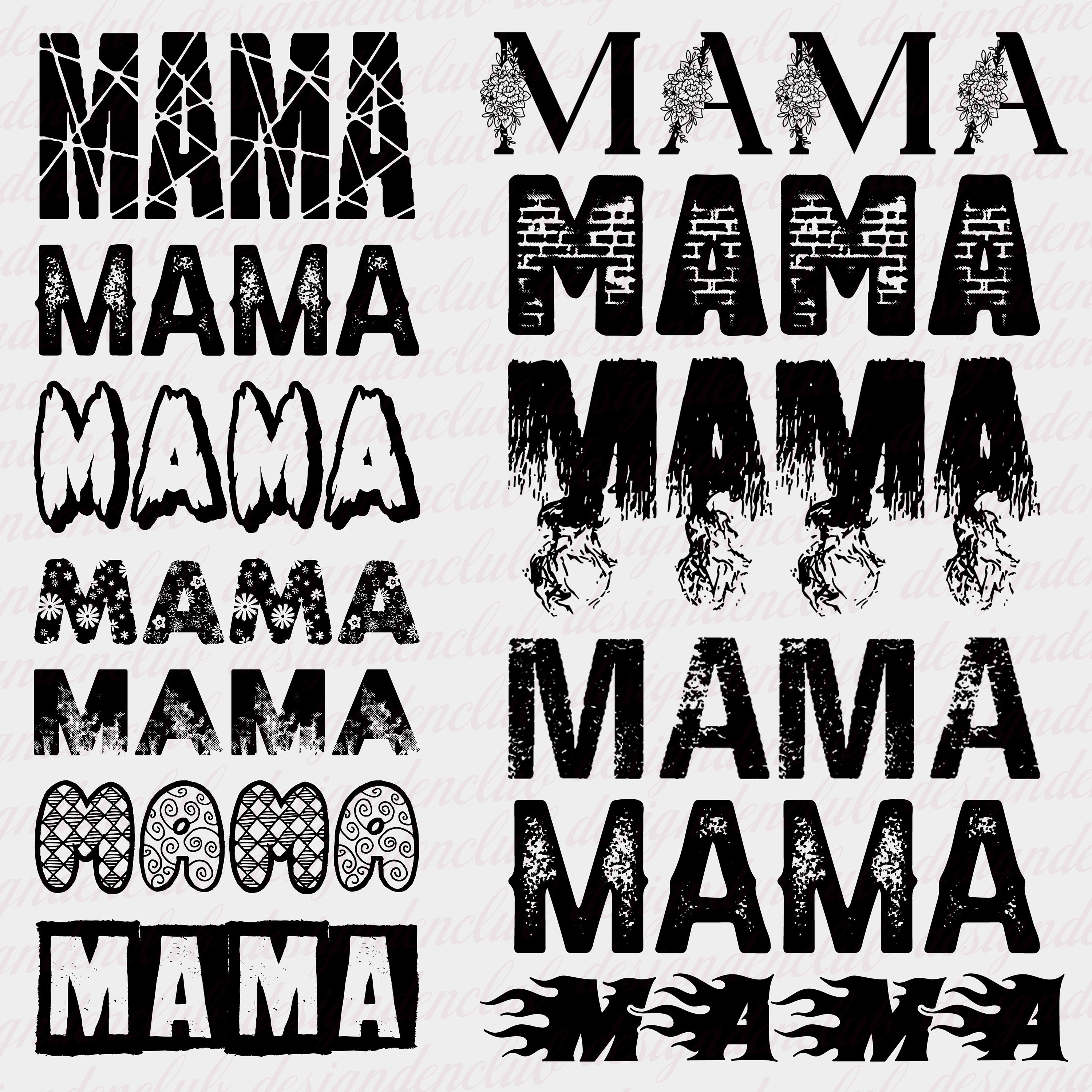Retro Mama Bundle SVG, Stacked Blessed Mom PNG Mom Shirt Life SVG ...