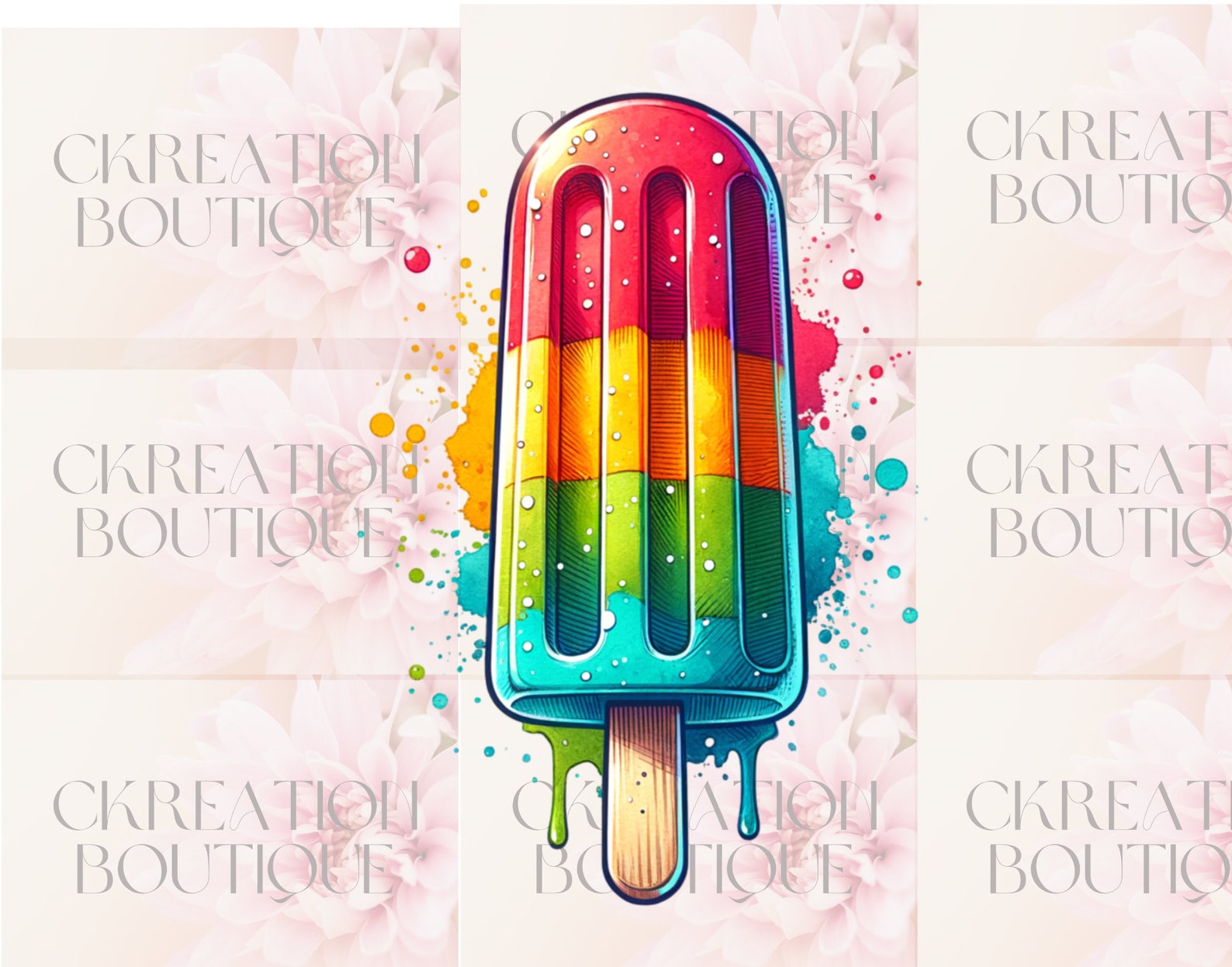 Summer Clipart Bundle PNG Sublimation Summer Watercolor Clipart ...