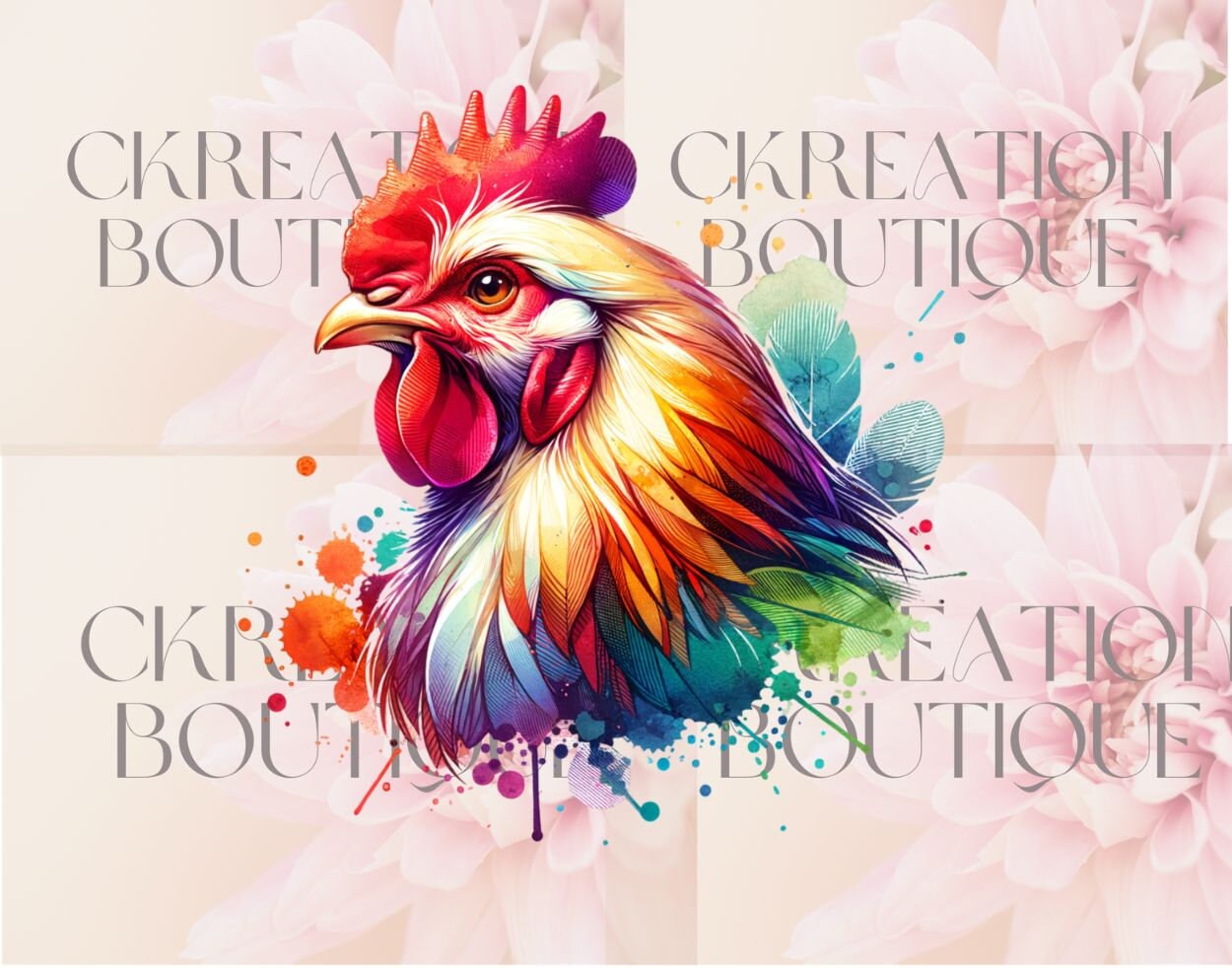 Chicken Clipart Bundle PNG Sublimation Watercolor Clipart Chicken Funny ...