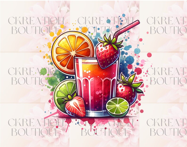 Summer Clipart Bundle PNG Sublimation Summer Watercolor Clipart ...