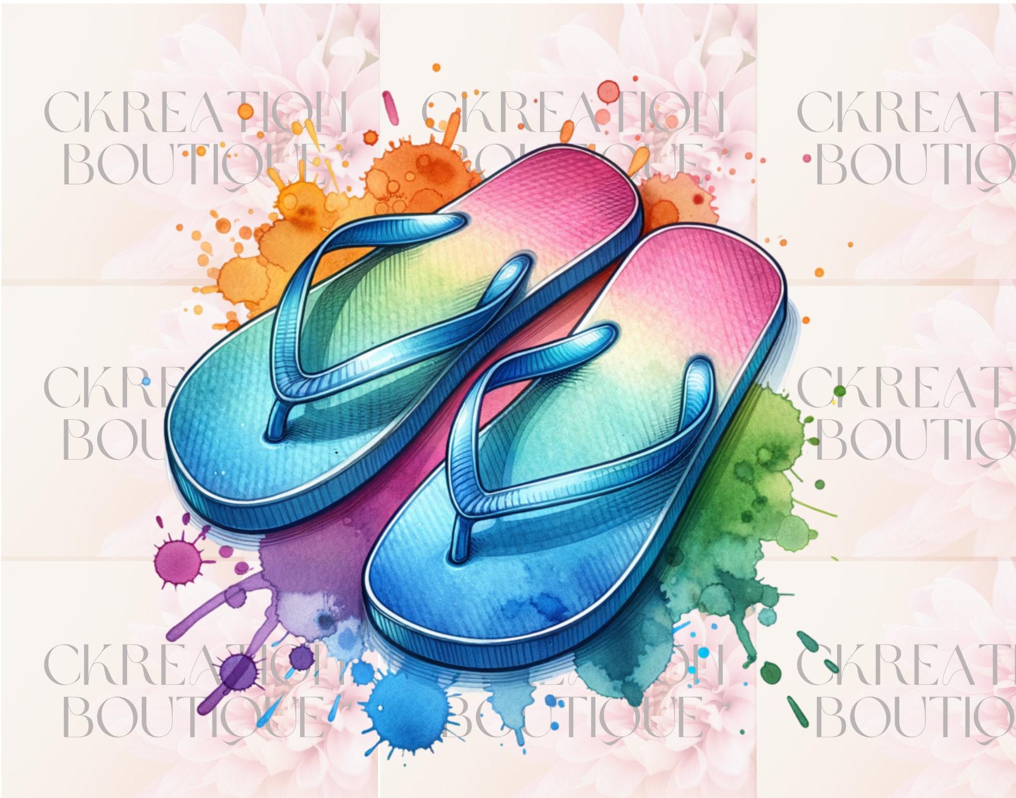 Summer Clipart Bundle PNG Sublimation Summer Watercolor Clipart ...