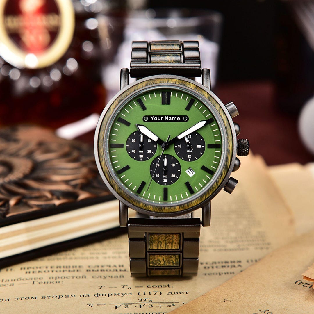 W252 Men’s Wooden Watch | Personalized Engraving | Groomsmen ...