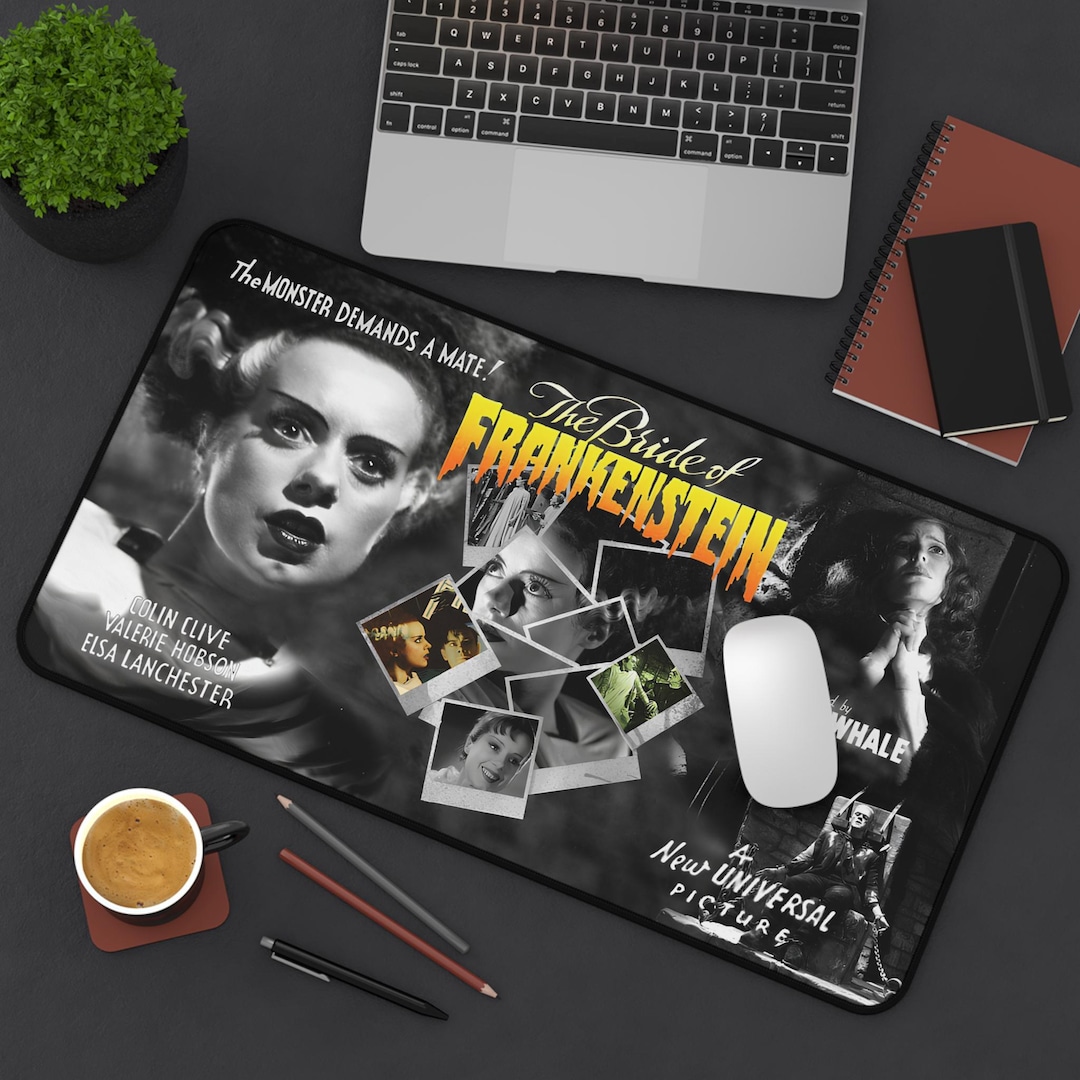 Bride of Frankenstein Desk Mat: Gothic Horror Mousepad - Etsy