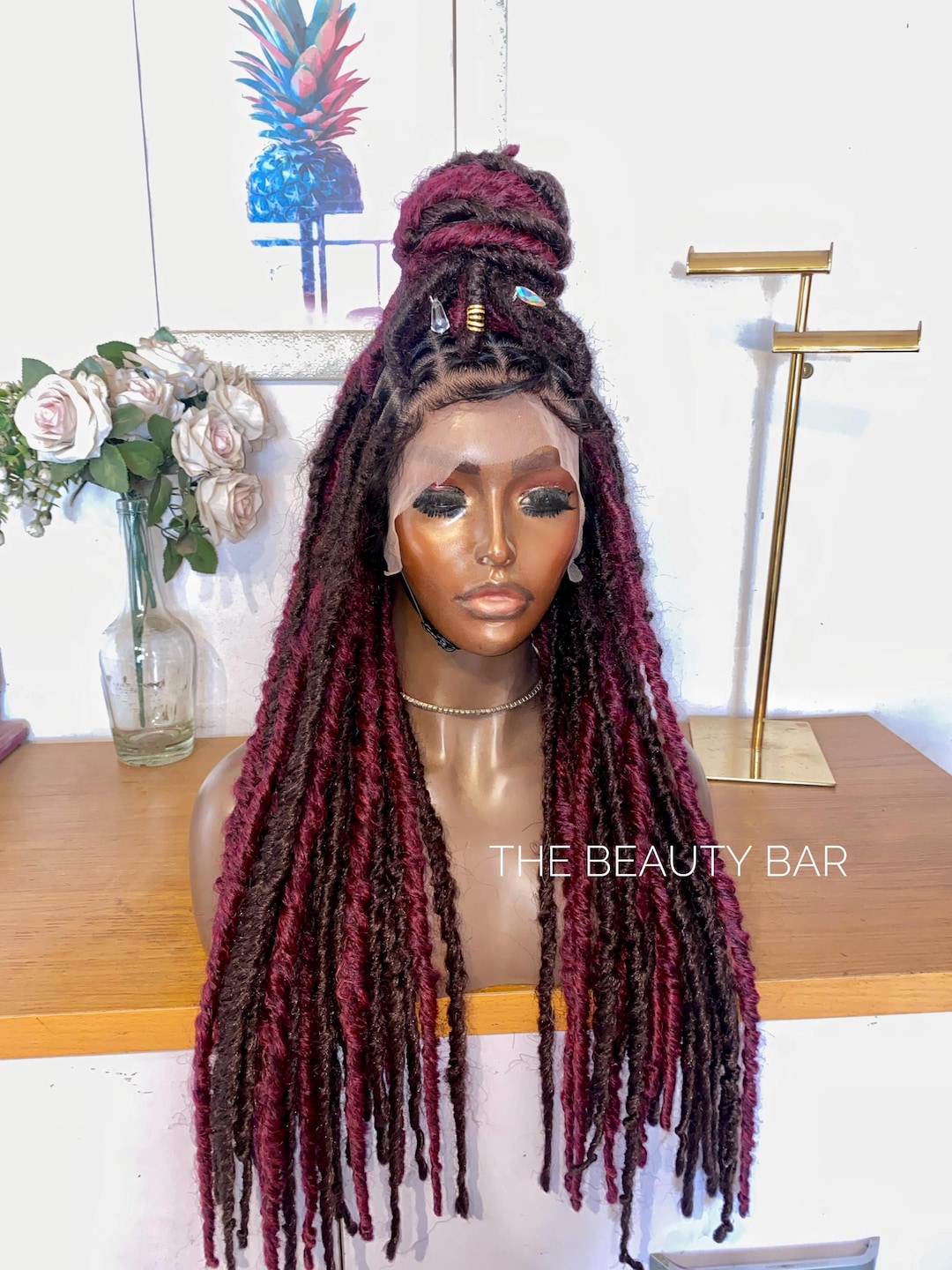 Soft Locs Lace Frontal. Dread Loc Wig for Black Women. Full Lace Wig ...