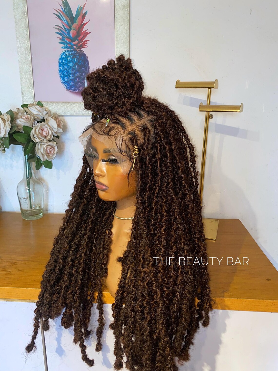 Butterfly Locs Lace Wig: Braided Dreadlock Wig for Black Women - Etsy